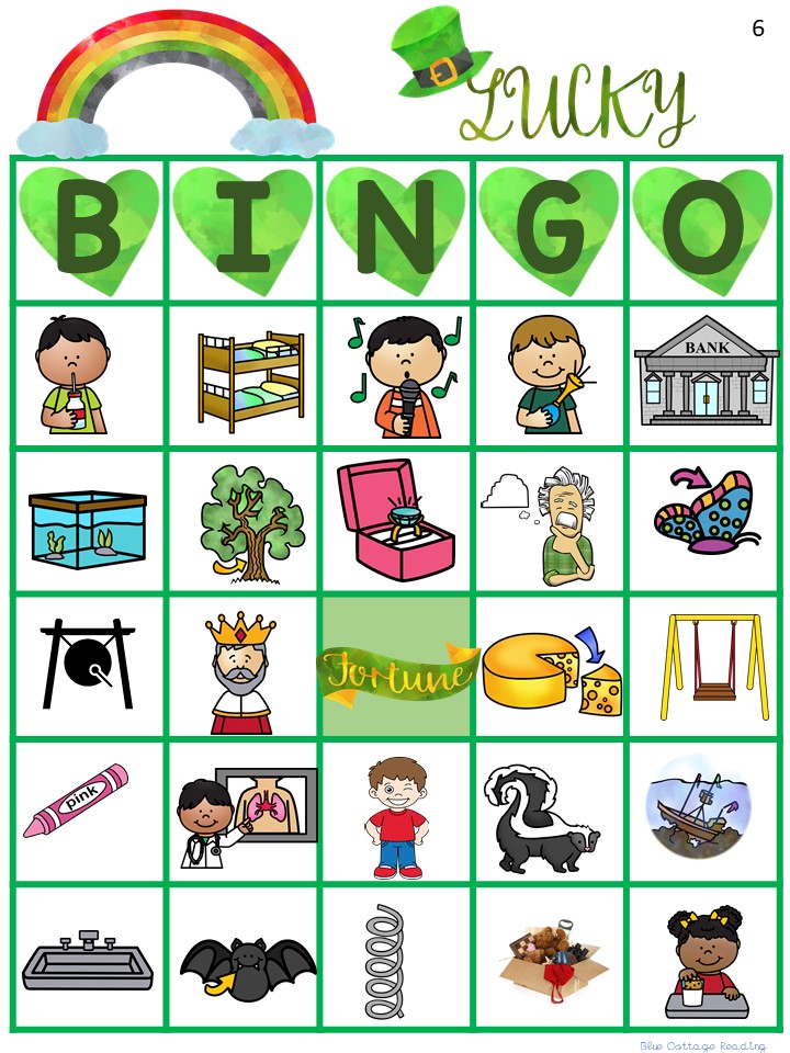 St. Patrick's Day Bingo Welded Sounds | Made By Teachers