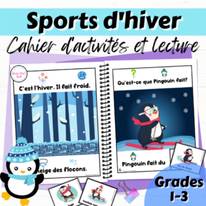 French Winter Sports Emergent Readers Vocabulary Interactive Notebook ...