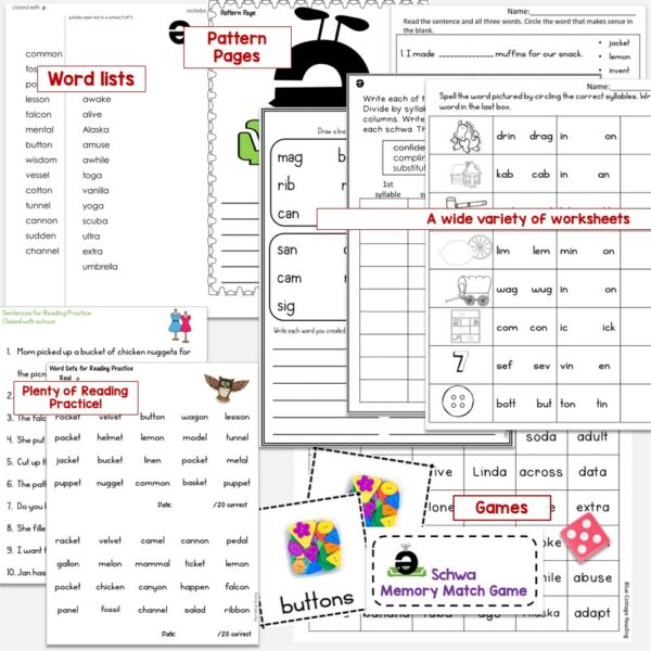 Schwa Activities and Worksheets | Made By Teachers