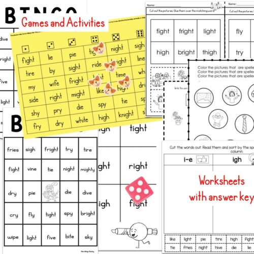Long i - igh ie y - Vowel Teams Spelling Options - Structured Literacy ...