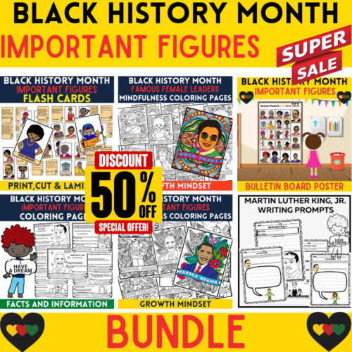 Important Figures In Black History Month Teaching Resources~Coloring ...