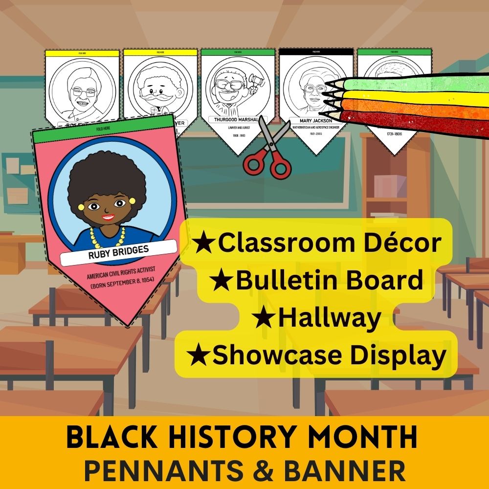 Black History Month Bulletin Board Collaborative Art Classroom Decor ...