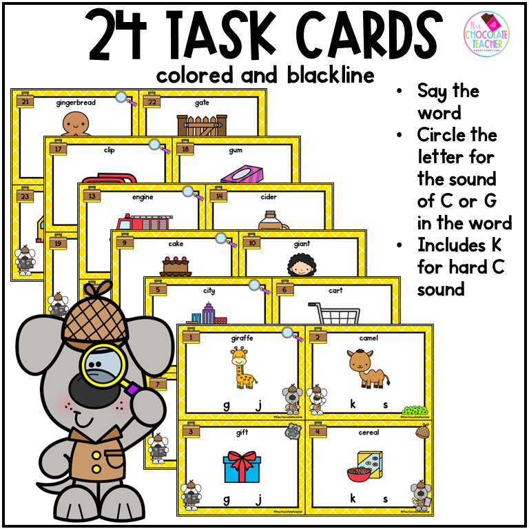 Hard and Soft C and G - Write the Room - Phonics Centers | Made By Teachers