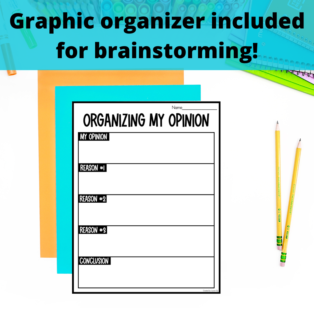 Opinion Writing Prompts with Graphic Organizer & Posters - Would You ...