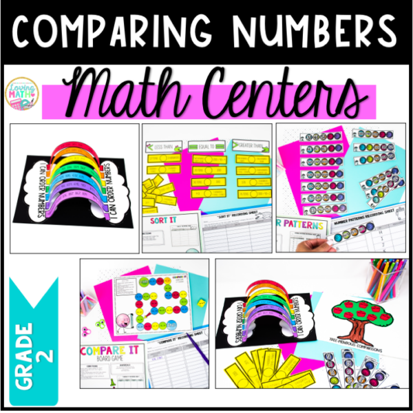 Comparing Numbers Second Grade Math Centers | Made By Teachers