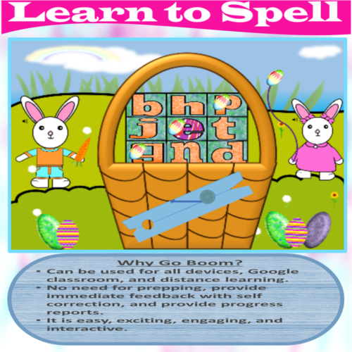 Easter CVC Word Search Boom Cards | Made By Teachers