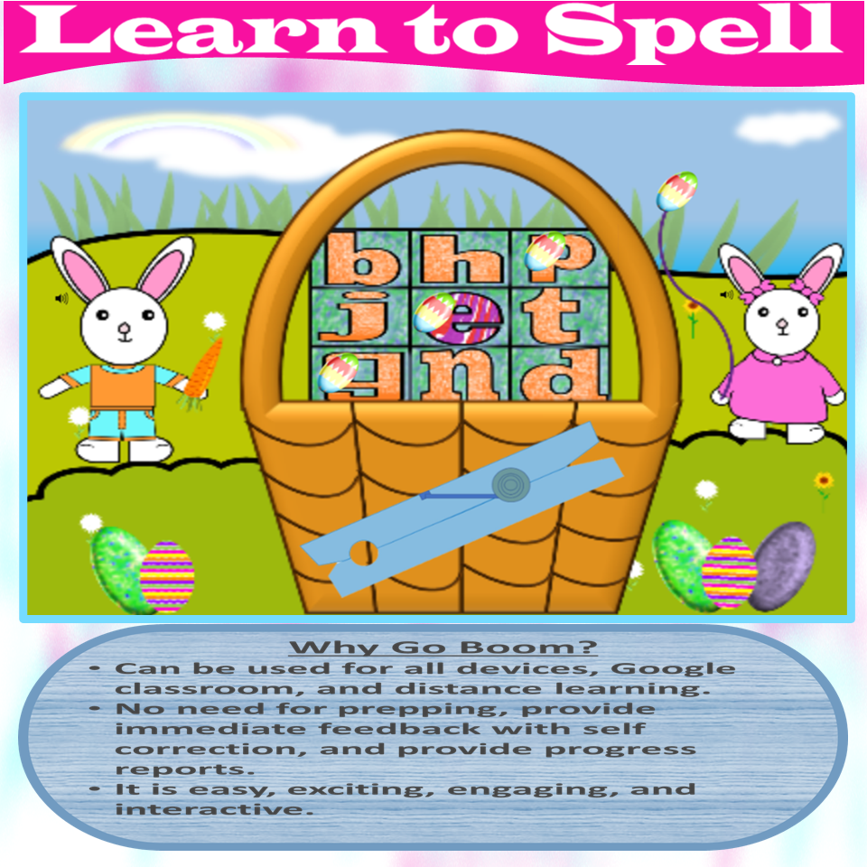 Easter CVC Word Search Boom Cards | Made By Teachers