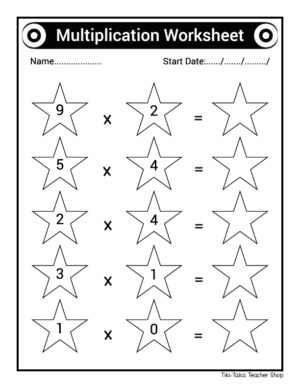 Multiplication Practice Worksheets | Made By Teachers