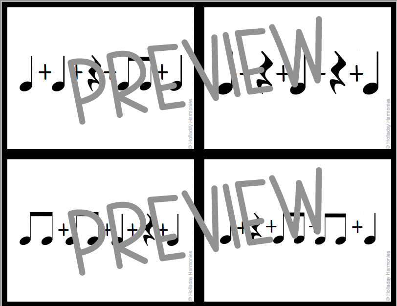 Rhythm Addition Math Equations - Level One | Made By Teachers