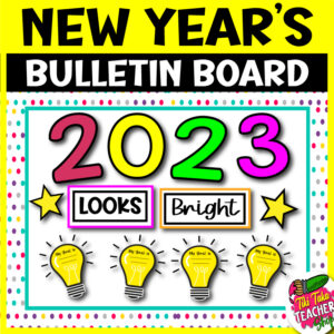 New Year 2023 Bulletin Board Resolution Craft Activity | Made By Teachers