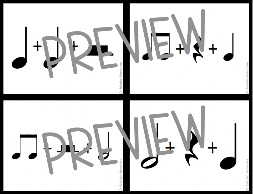 Rhythm Addition Math Equations - Level Two | Made By Teachers