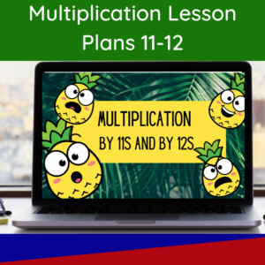 Multiplication Lesson Plans 11s and 12s Digital Math Activity | Made By ...