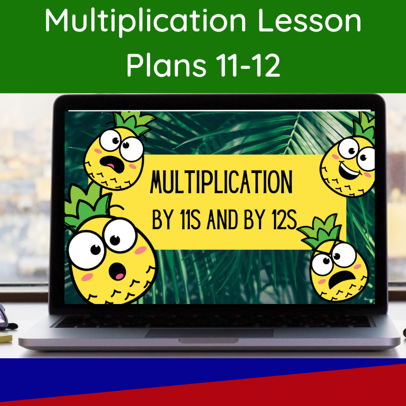 Multiplication Lesson Plans 11s and 12s Digital Math Activity | Made By ...