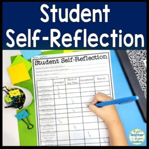 Student Self Reflection Assessment: Student Self Evaluation Form for ...