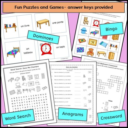 French Bedroom Vocabulary - Ma Chambre | Made By Teachers