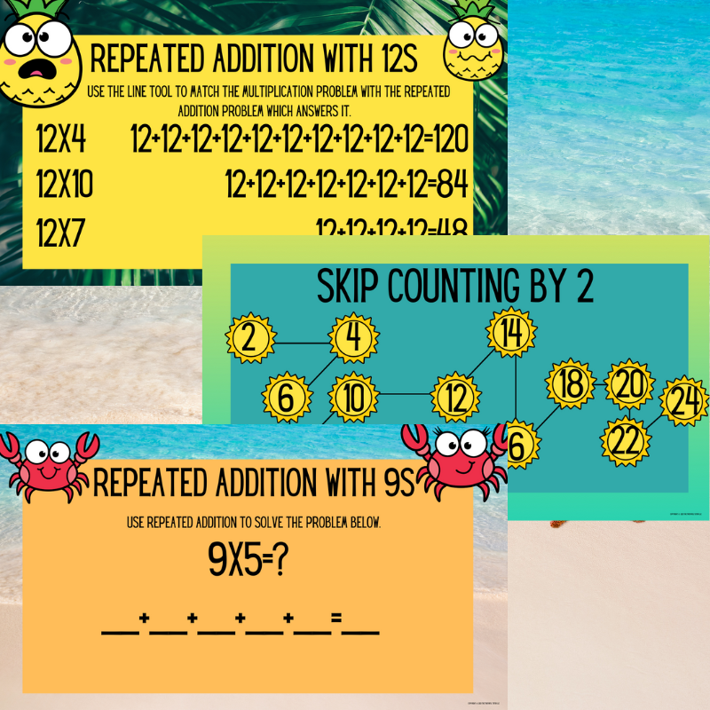 Multiplication Lesson Plans All Facts Digital Math Activity Bundle ...