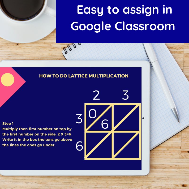 Double Digit Multiplication Lattice Method 4th Grade Math Activity | Made By Teachers