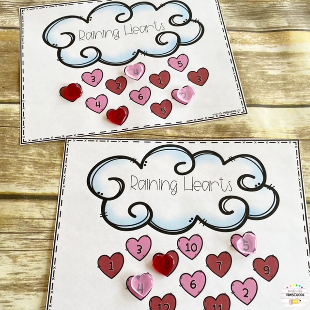 Valentine's Day Math and Literacy Centers and Activities for Preschool ...