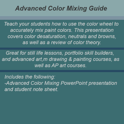 Advanced Color Mixing, Painting Still Life, AP® 2D 2-D Drawing High ...