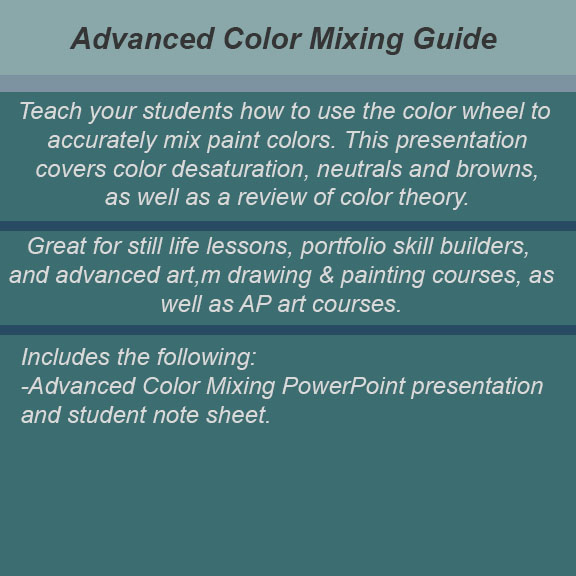 Advanced Color Mixing, Painting Still Life, AP® 2D 2-D Drawing High ...