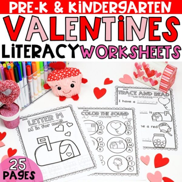 Valentines Day Activities for Preschool Literacy Center Worksheets ...