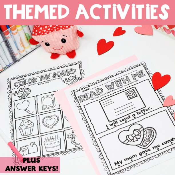 Valentines Day Activities for Preschool Literacy Center Worksheets ...