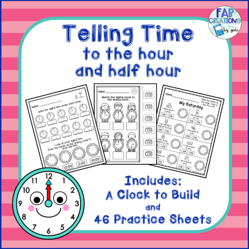 Telling Time to the Hour and Half Hour | Made By Teachers