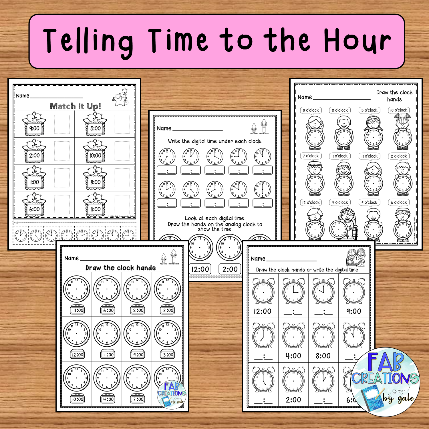 Telling Time to the Hour and Half Hour | Made By Teachers