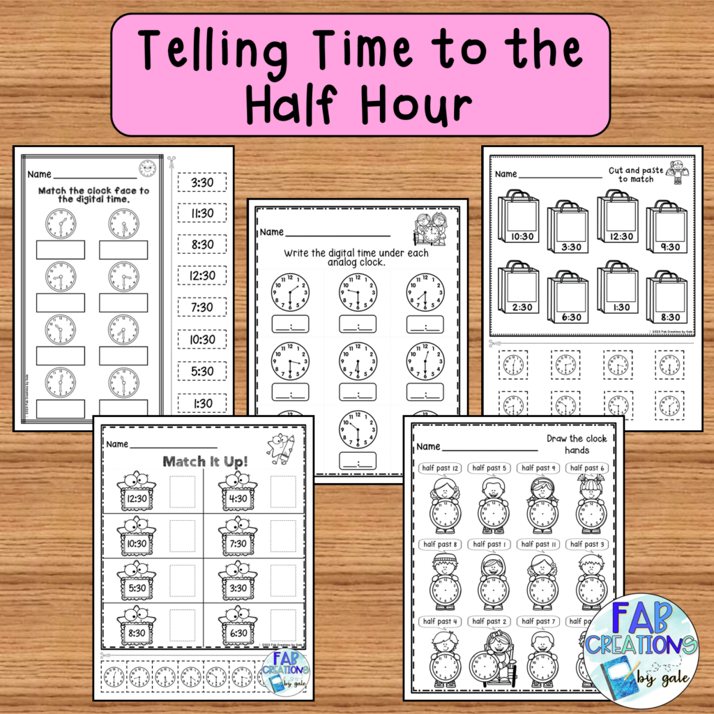 Telling Time to the Hour and Half Hour | Made By Teachers