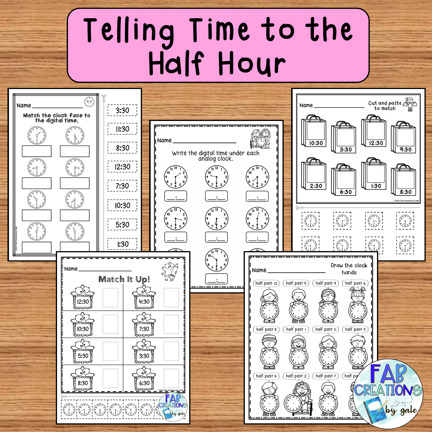 Telling Time to the Hour and Half Hour | Made By Teachers