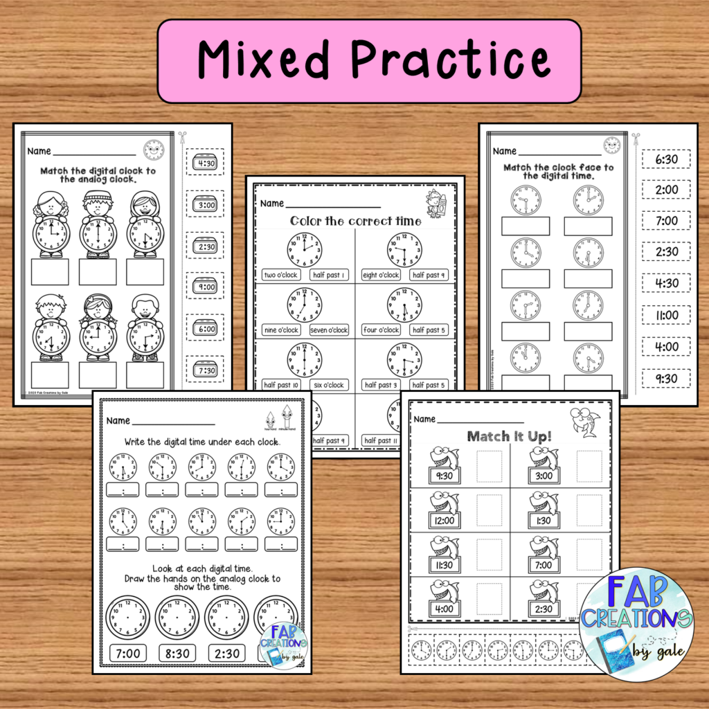 Telling Time to the Hour and Half Hour | Made By Teachers