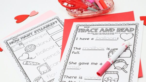 Valentines Day Activities for Preschool Literacy Center Worksheets ...