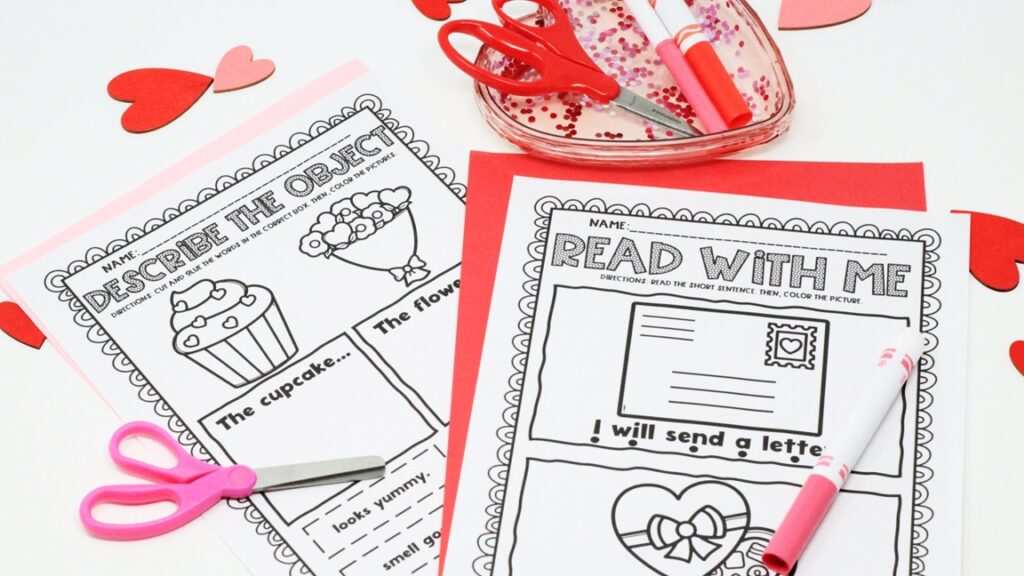 Valentines Day Activities for Preschool Literacy Center Worksheets ...