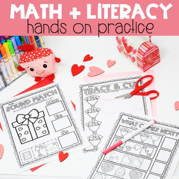 Valentines Day Activities for Preschool Kindergarten Worksheets Math ...