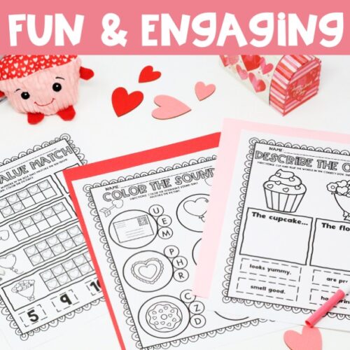 Valentines Day Activities for Preschool Kindergarten Worksheets Math ...