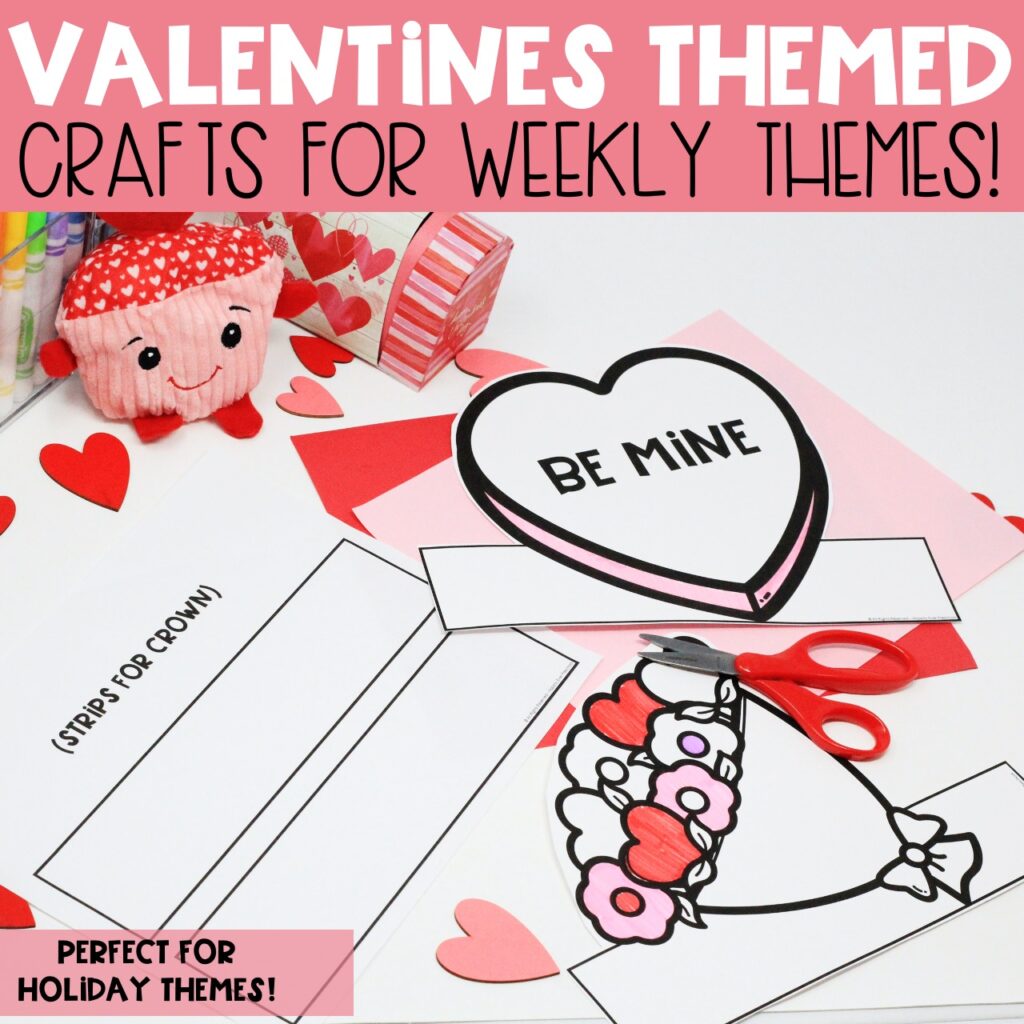 Valentines Day Craft for Preschoolers Kindergarten Coloring Page Crown ...