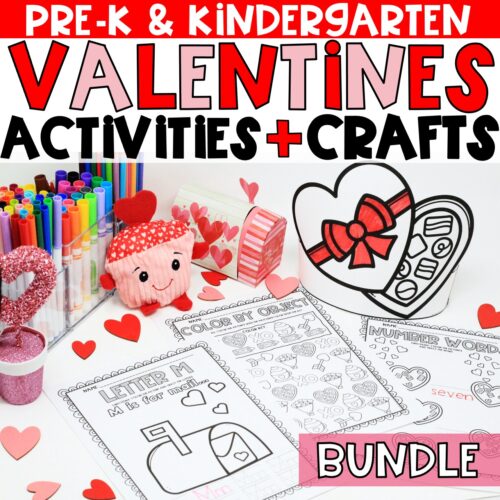 Valentines Day Activities & Crafts for Preschool Kindergarten Worksheet ...
