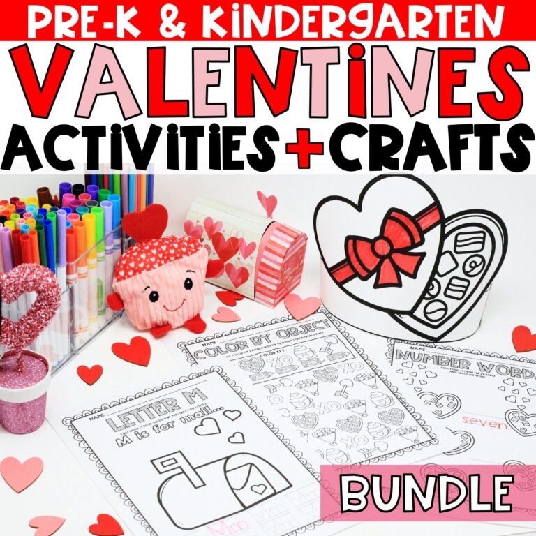Valentines Day Activities for Preschool Kindergarten Worksheets Math ...