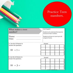 Kindergarten Counting | Numbers and Operations in Base Ten | Made By ...