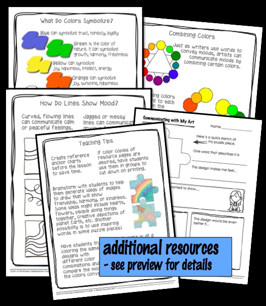 Colors of Kindness Collaborative Puzzle | Made By Teachers