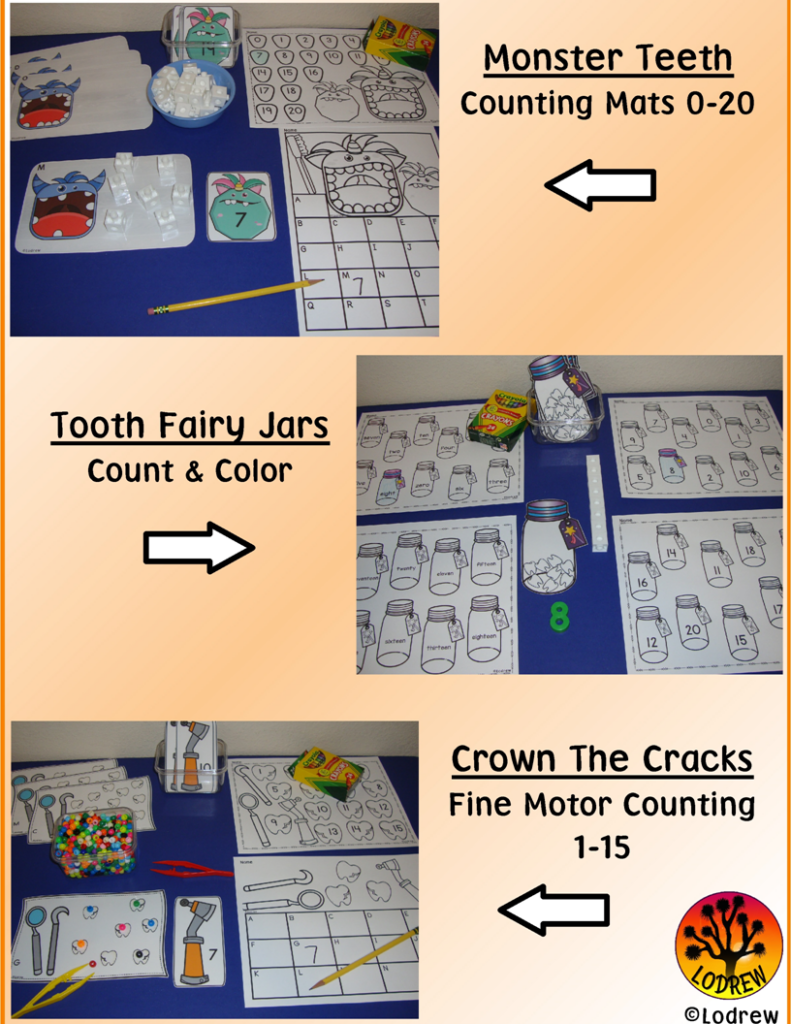 Dental Health Centers Activities Math Literacy Teeth Tooth Dental ...