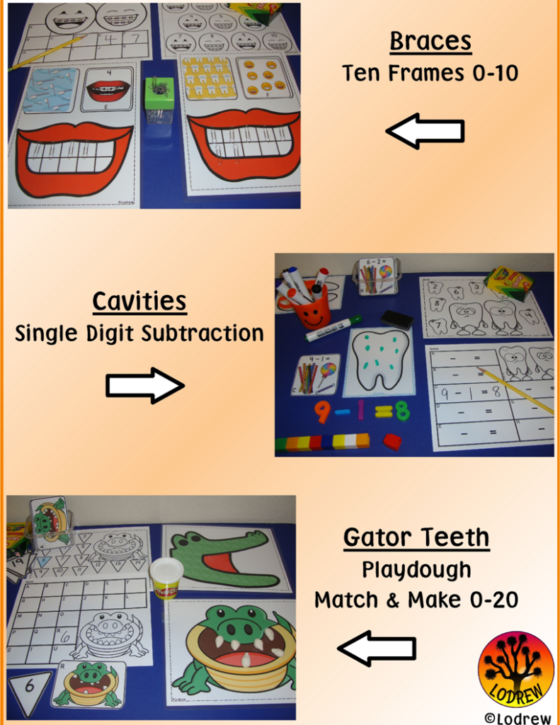 Dental Health Centers Activities Math Literacy Teeth Tooth Dental ...