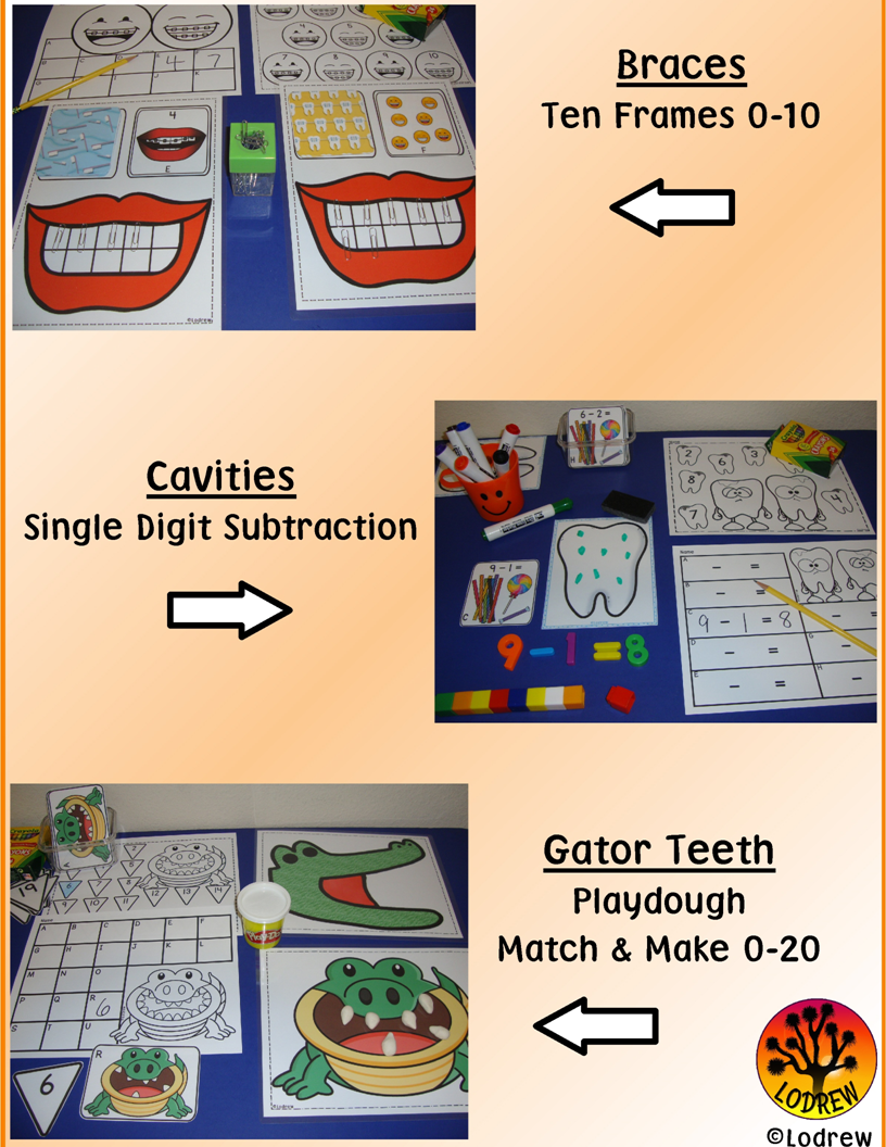 Dental Health Centers Activities Math Literacy Teeth Tooth Dental ...