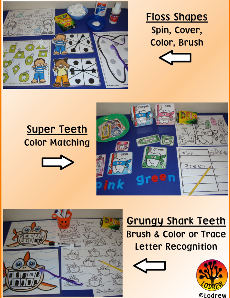 Dental Health Centers Activities Math Literacy Teeth Tooth Dental ...