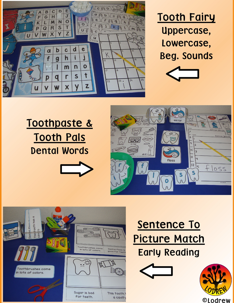 Dental Health Centers Activities Math Literacy Teeth Tooth Dental ...