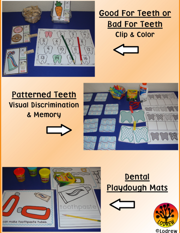 Dental Health Centers Activities Math Literacy Teeth Tooth Dental ...