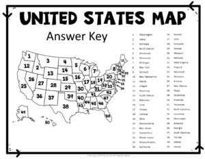 United States Map Quiz & Worksheet: USA Map Test w/ Practice Sheet (US ...