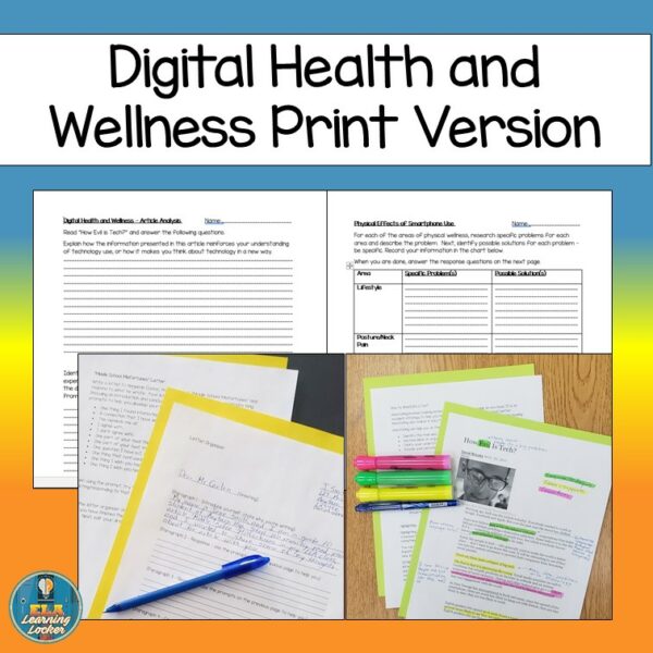 Digital Health and Wellness Unit | Made By Teachers
