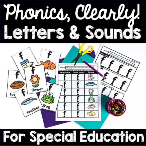 Alphabet Letters and Sounds Worksheets and Centers for Special ...