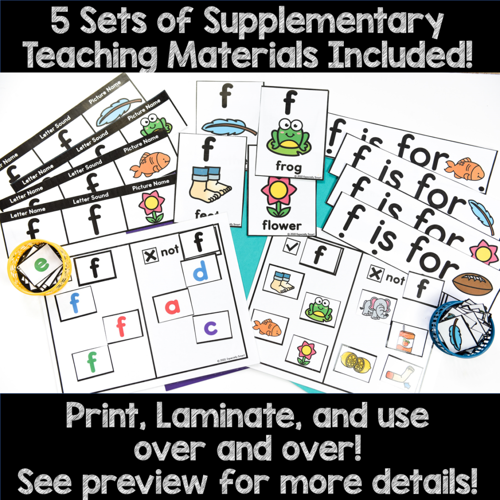 Alphabet Letters and Sounds Worksheets and Centers for Special ...